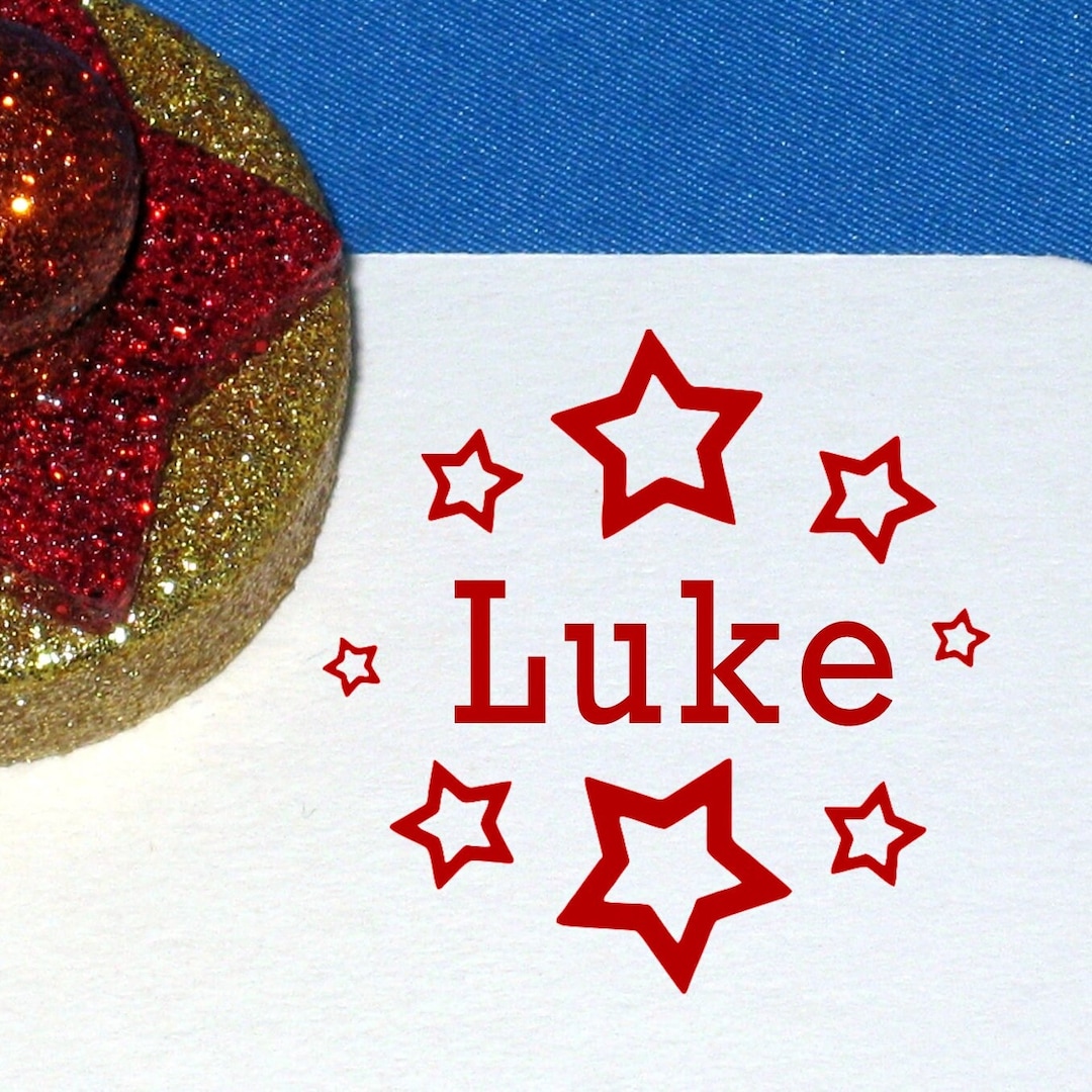 Star Name Stamp, Kids Custom Stamp, Kids Stationery, Personalized ...