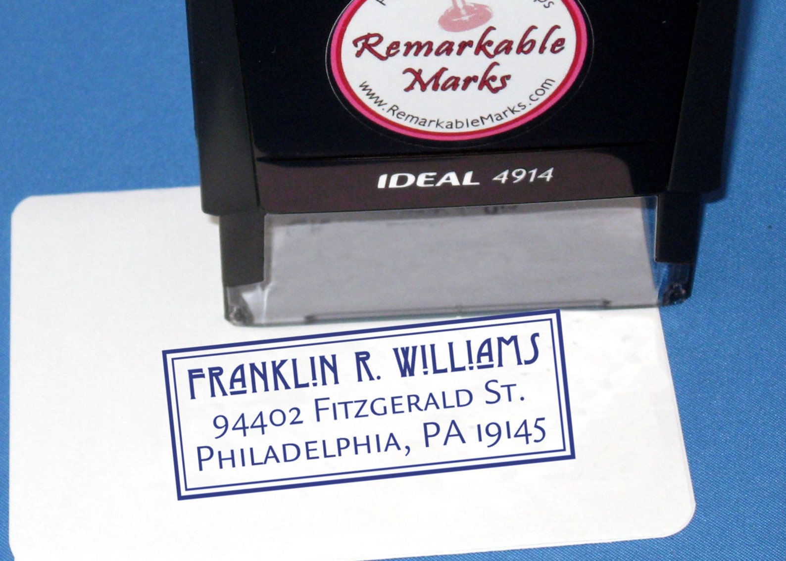 Custom Craftsman Style Font Self Inking Return Address Custom | Etsy