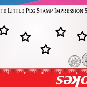 Little Star Stamp, Star Rubber Stamp, Star Outline Stamp, Open Star ...