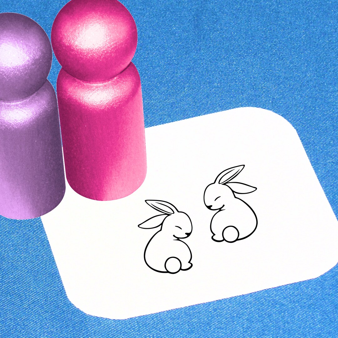 Bunny Stamp, Little Bunny Rubber Stamp, Cute Bunny Rabbit Stamps ...
