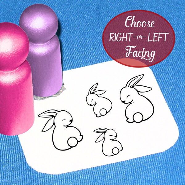 Bunny Rubber Stamp - Etsy