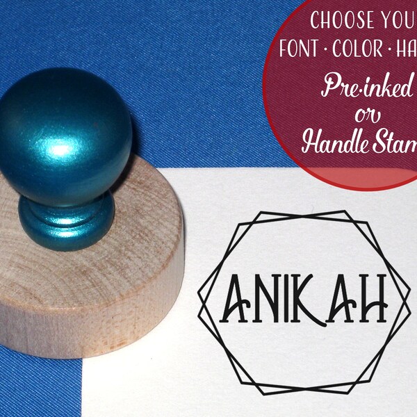 Hexagon Stamp - Etsy