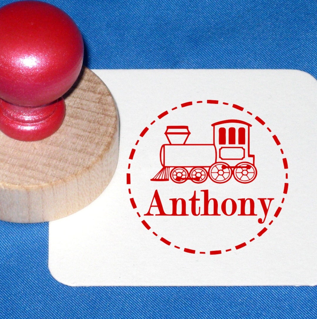 Train Stamp, Name Stamp, Train Engine, Train Birthday Party, Little ...