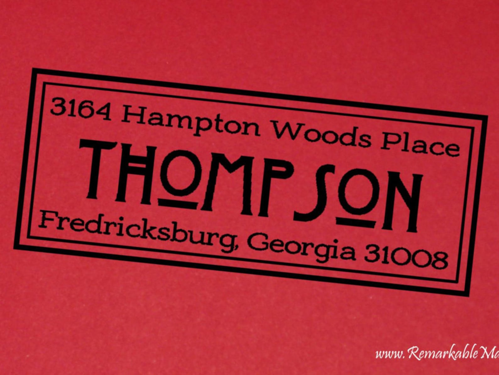 Custom Personalized Craftsman Style Font Self Inking Return - Etsy