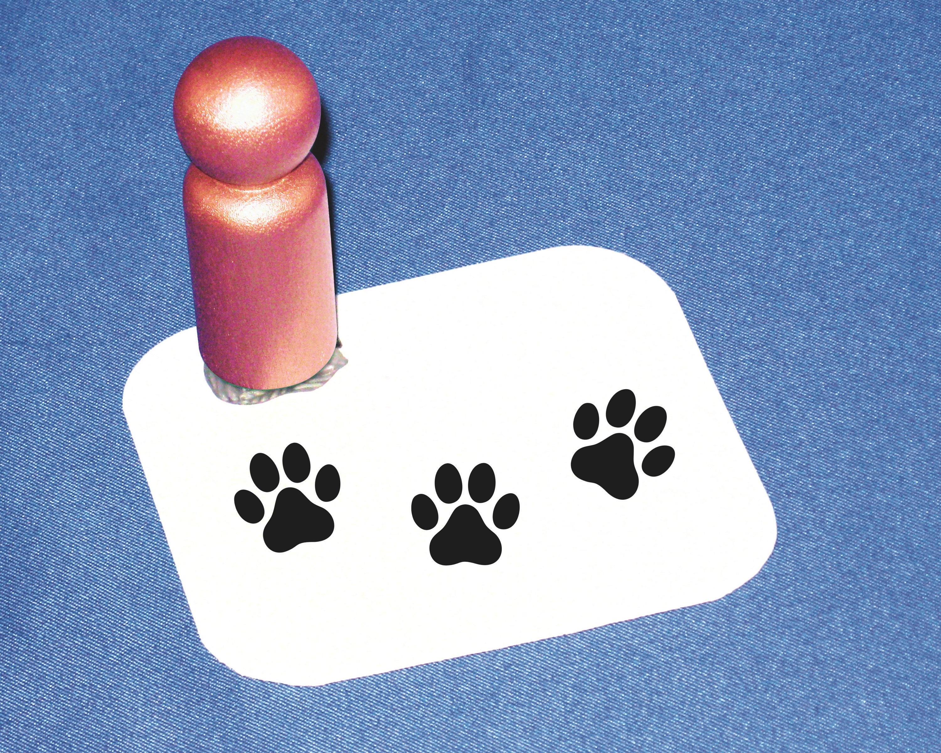 Paw Print Stamp Simple Dog Paw Rubber Stamp Paw Stamp for Calendar ...