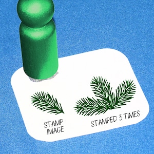 Pine Tree Stamp Little Pinetree Rubber Stamp Small Pine Needles Stamps ...