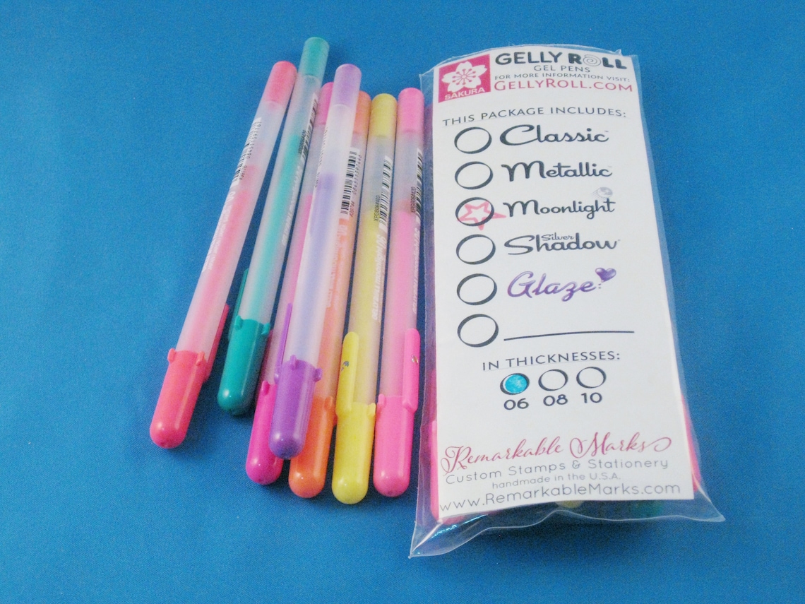 Gelly Roll Moonlight Gel Pens, Opaque Gel Pens, Archival and Black ...