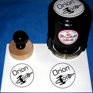 Personalized Rocket Stamp, Rocket Ship Rubber Stamp, Kids Name Stamp ...