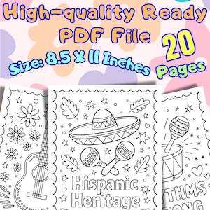 Hispanic Heritage Month Coloring Pages Fun Spanish Bulletin Board ...
