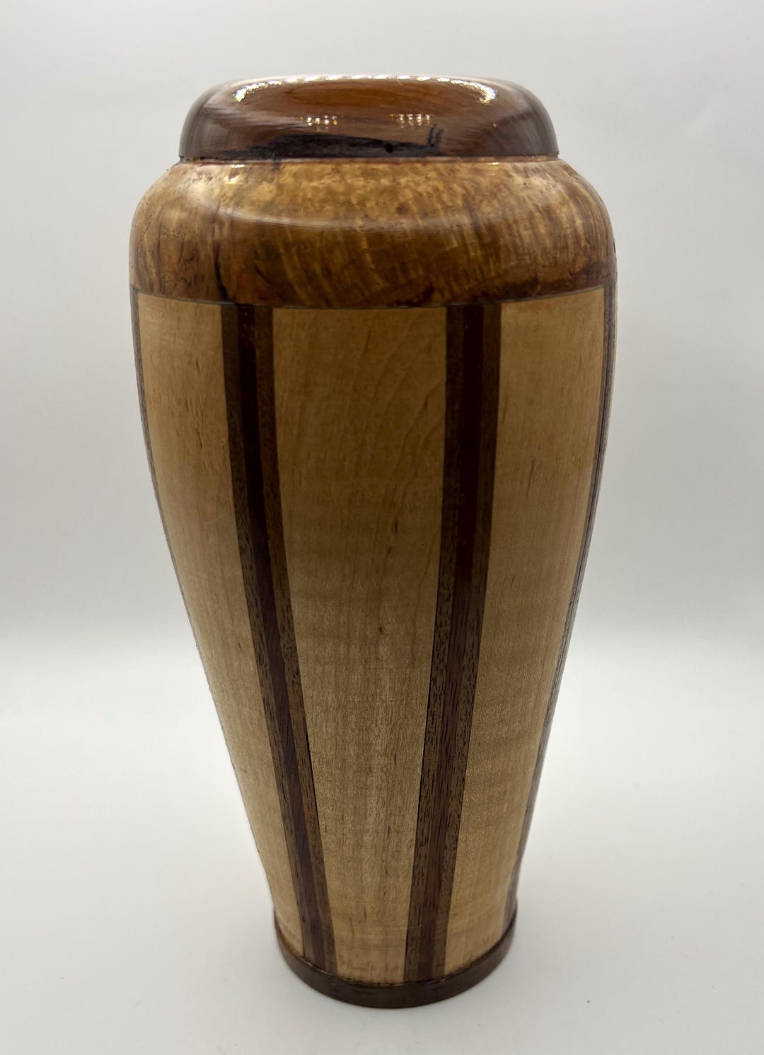 Handcrafted Segmented Wood Vase | Modern Rustic Home Décor - Etsy