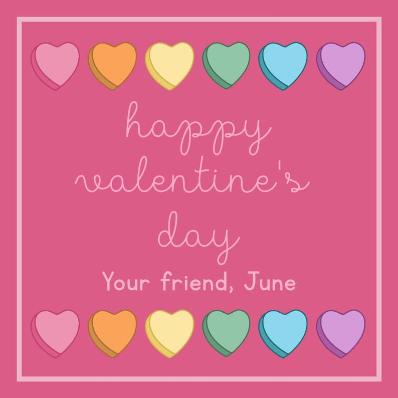 PRINTABLE Valentine's Day Gift Tag, Conversation Hearts Tag ...