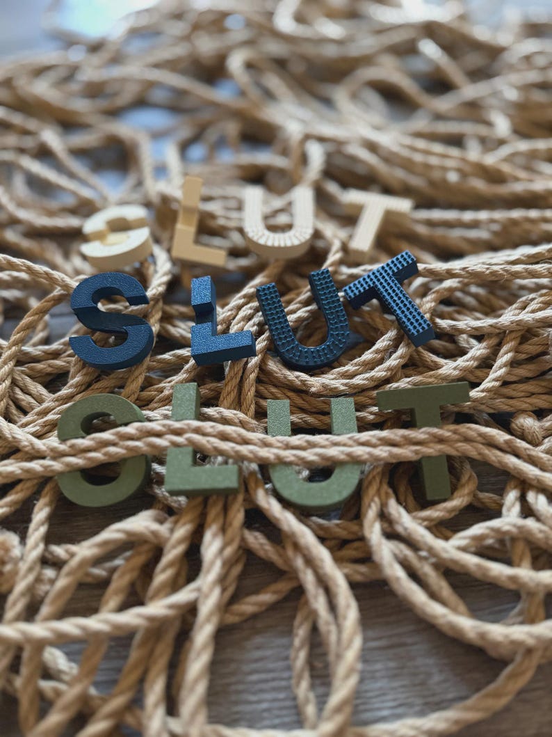 The Thorned Script - Spiked Shibari Letters BDSM - Etsy