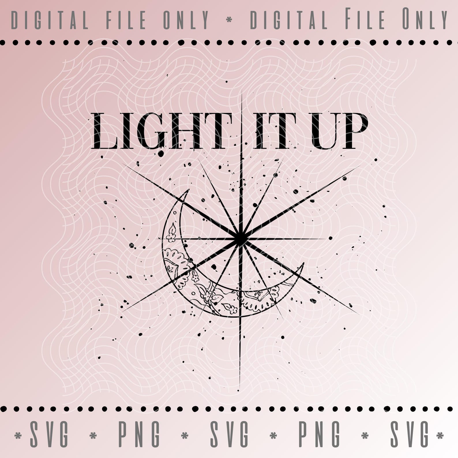 Light It up Crescent City SVG Cricut Cut File, PNG Digital Download ...
