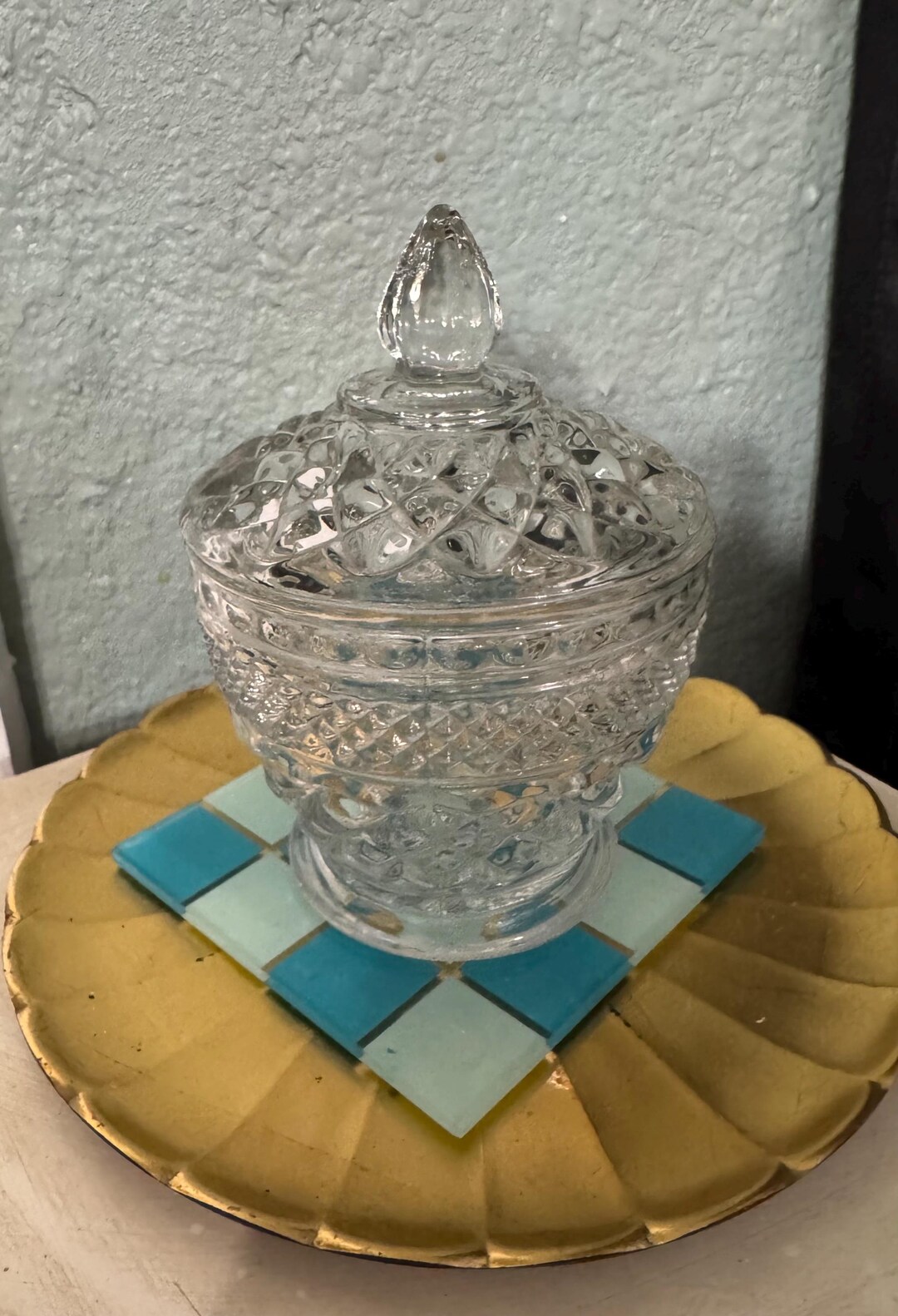 Vintage Anchor Hocking Wexford Crystal Sugar Bowl With Lid – Timeless ...