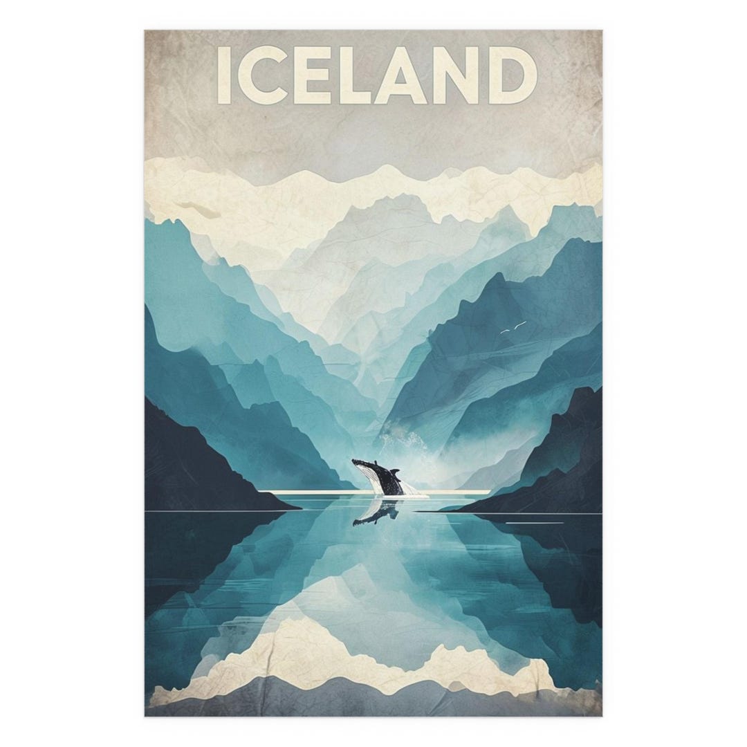 Iceland Silk Poster, Indoor Decor, Outdoor Poster, Wall Art, Travel ...