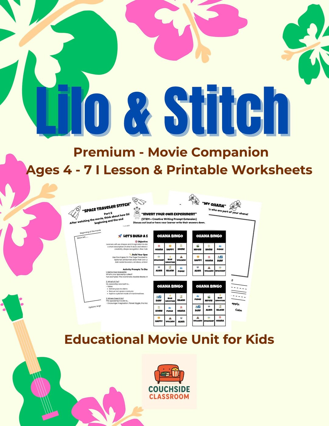 Lilo & Stitch Homeschool Movie Companion: Premium 7 Day Activity ...