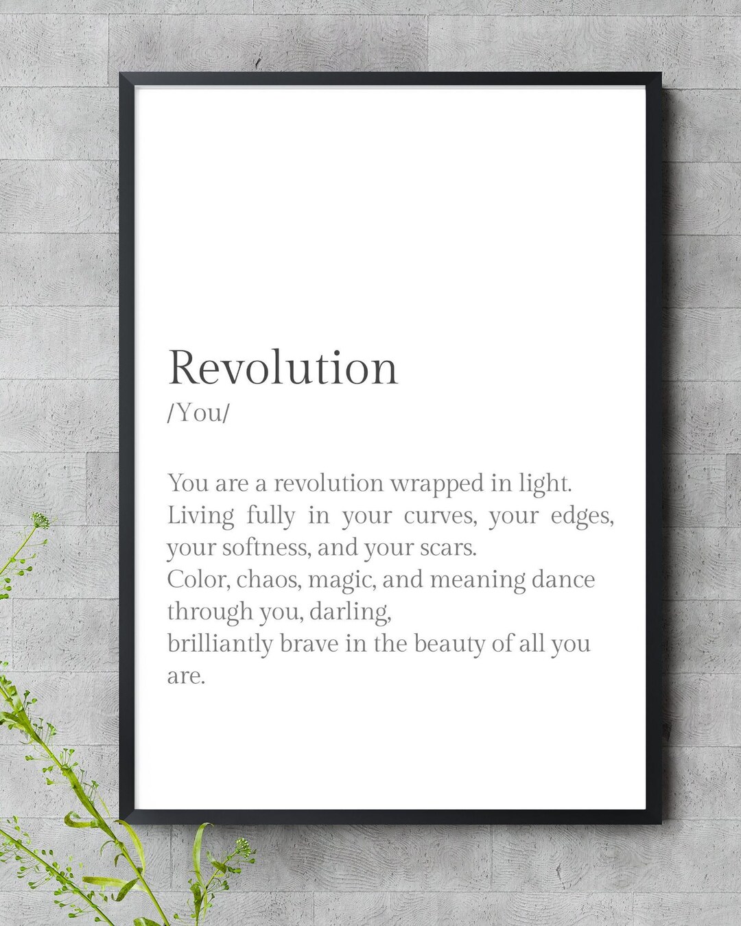 Revolution Definition Print: Inspirational Wall Art (digital Download ...