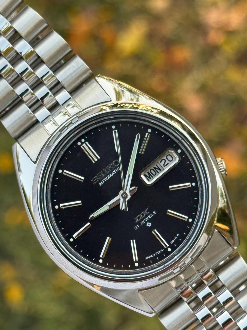 Seiko DX Automatic 7009 Japanese Men’s Wristwatch Day/date Black ...