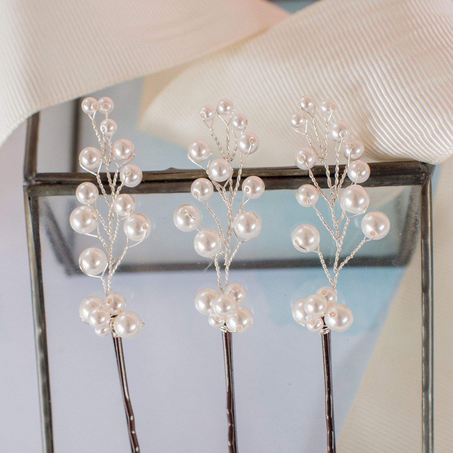 Pearl Wedding Pins, Pearl Bridal Pins, Pearl Hair Pins, Pearl Pins ...