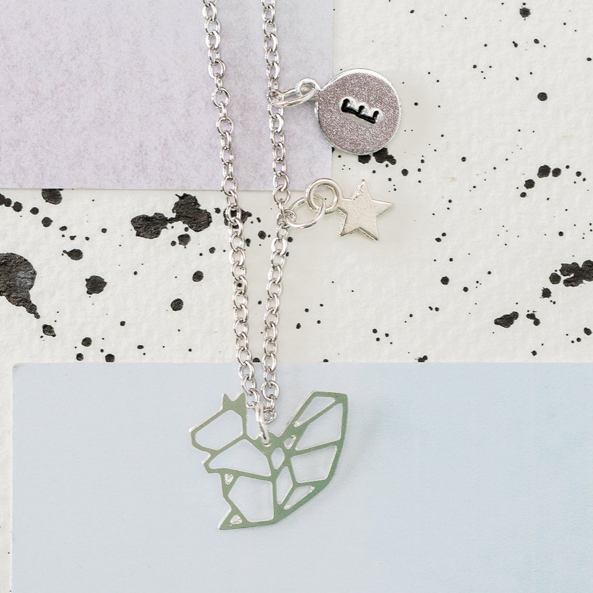 Personalised Squirrel Charm Necklace Squirrel Pendant | Etsy