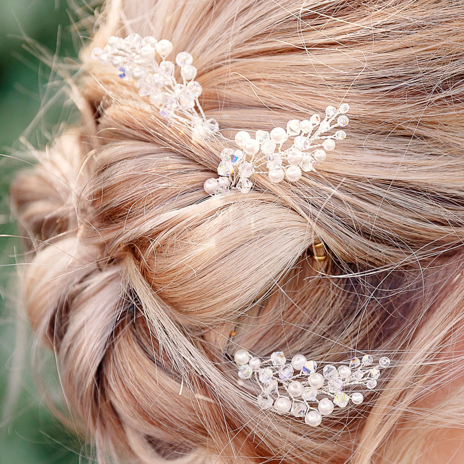 Wedding Pins Bridal Pins Pearl Hair Pins Pearl and Crystal - Etsy