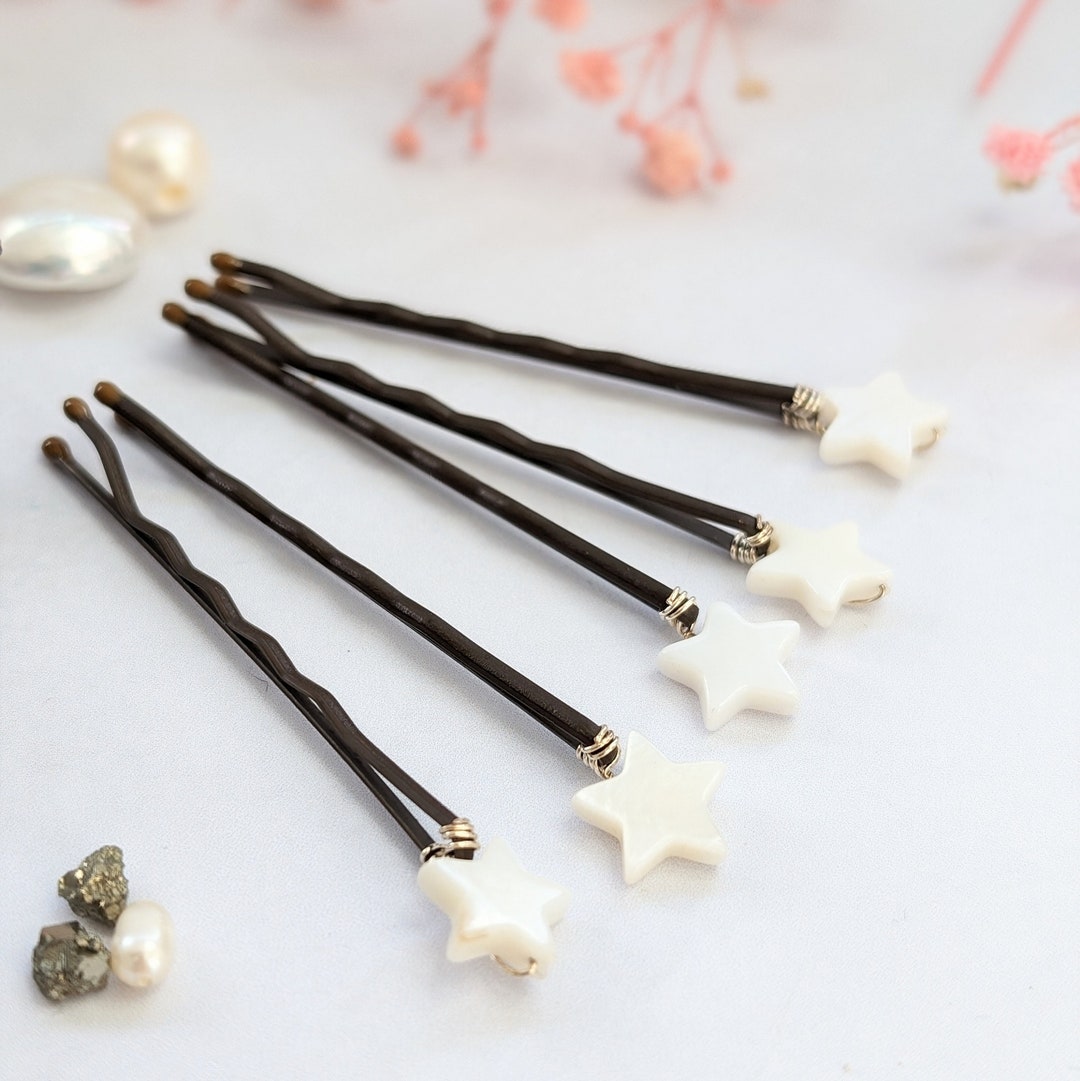 Star Hair Pin Set for Brides | Star Bobby Pins | Celestial Wedding ...