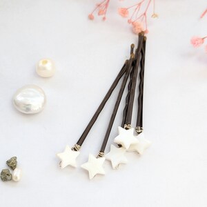 Star Hair Pin Set for Brides | Star Bobby Pins | Celestial Wedding ...