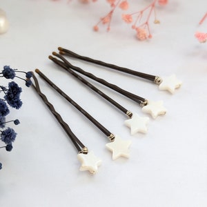 Star Hair Pin Set for Brides | Star Bobby Pins | Celestial Wedding ...