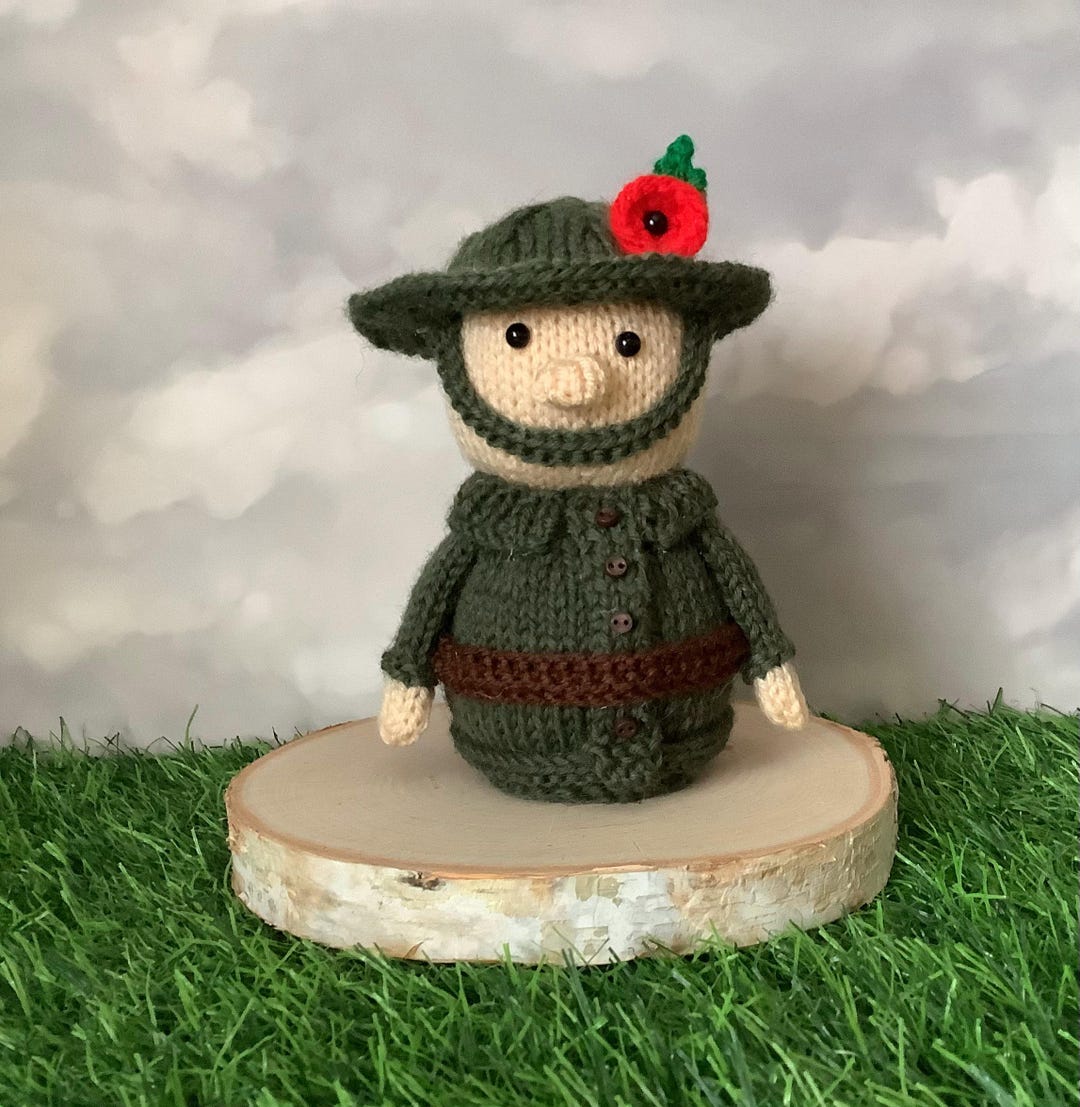 Remembrance Soldier Figure Chocolate Orange Cover Knitting Pattern ...