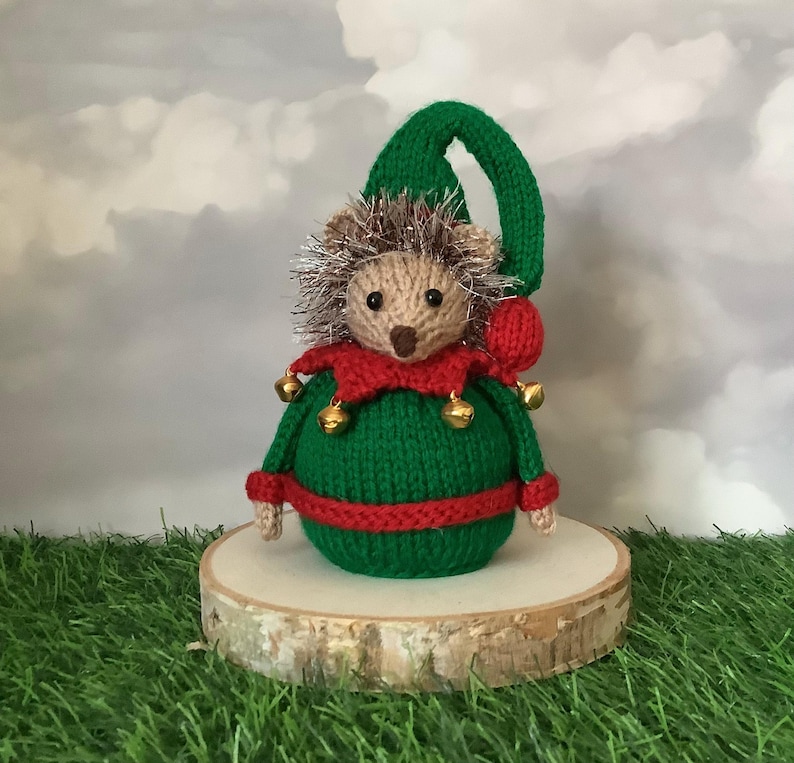 Christmas Hedgehog Elf Chocolate Orange Cover Knitting Pattern - Etsy UK