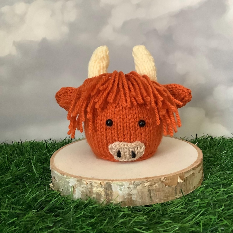 Highland Cow Knitting Patterns - Etsy UK
