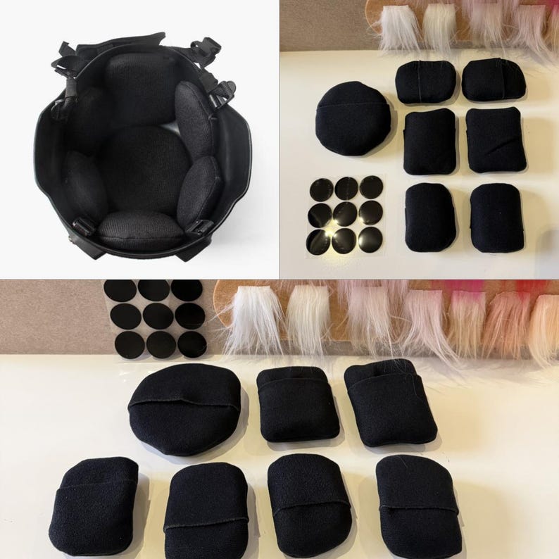 Fursuit Helmet Inner Padding Set Soft Foam Cushion Inserts for Comfort ...