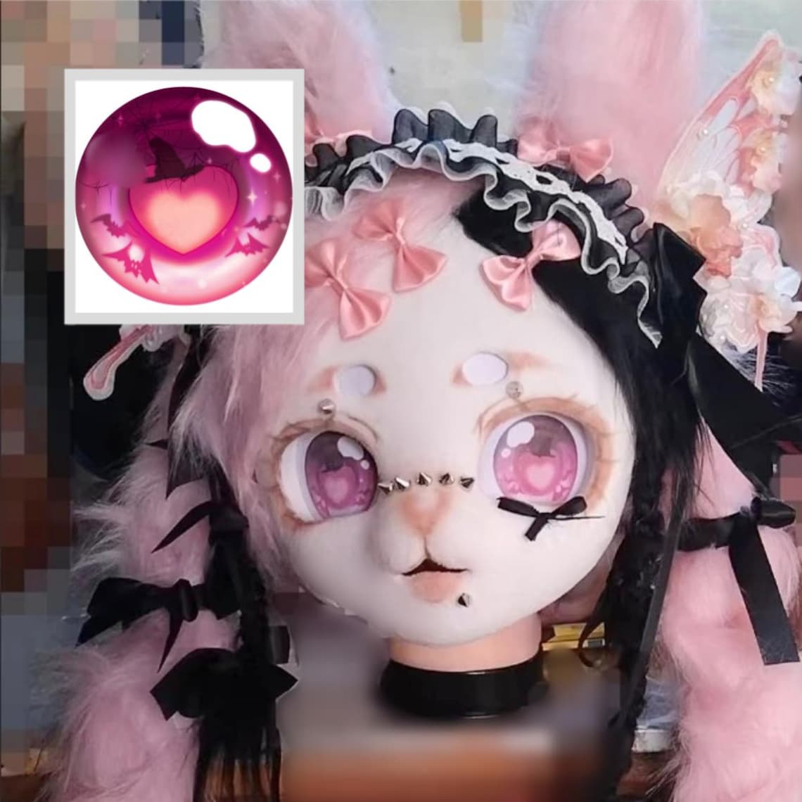 Halloween Furry Eye Lenses Transparent Plastic DIY Accessory for ...