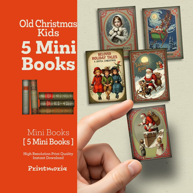Mini Books Vintage Style - Etsy