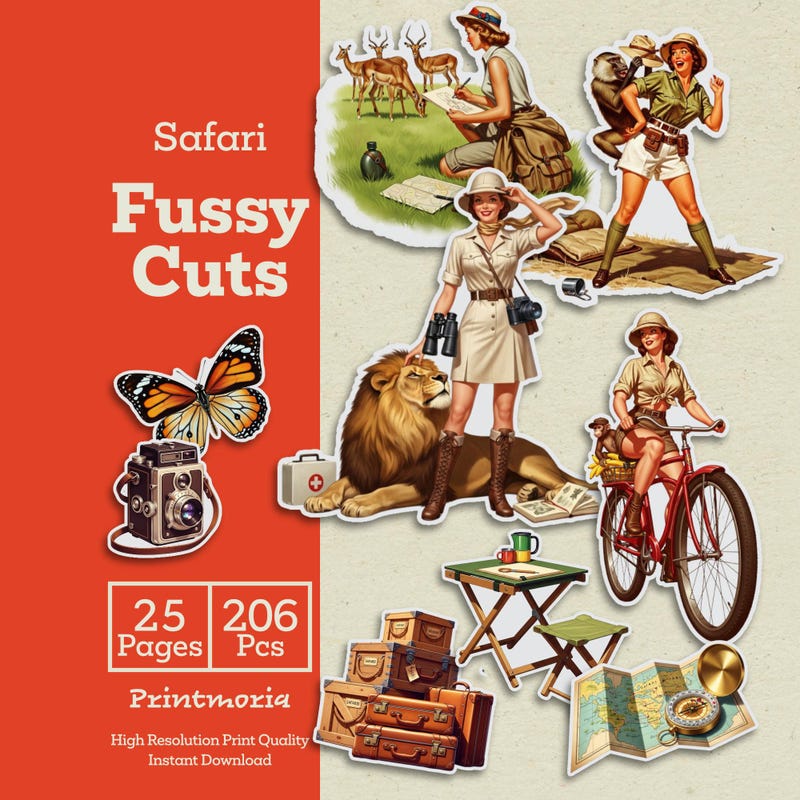 Safari Fussy Cut - Etsy