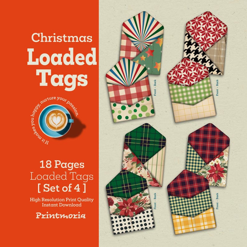 Christmas Loaded Tags: Vintage Holiday Scrapbooking & Retro Junk ...