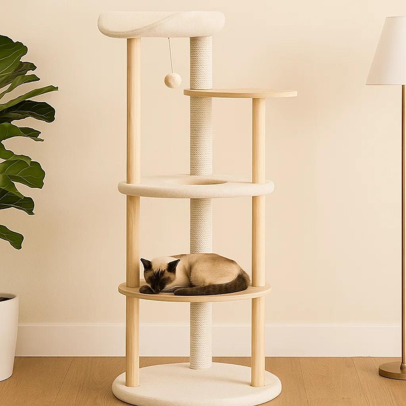 Modern Cat Tower With Bed - Etsy