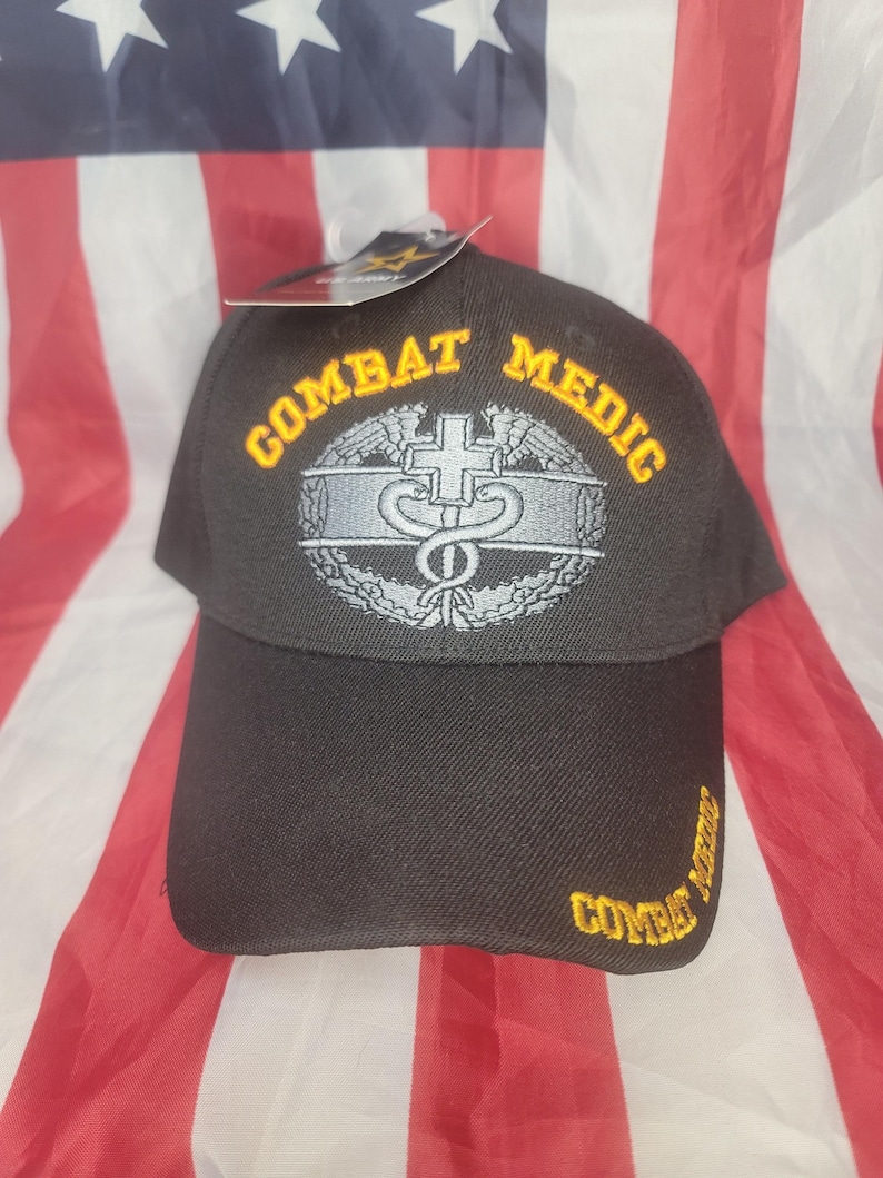 Combat Medic, W/shadow, Baseball Cap/hat, Black - Etsy