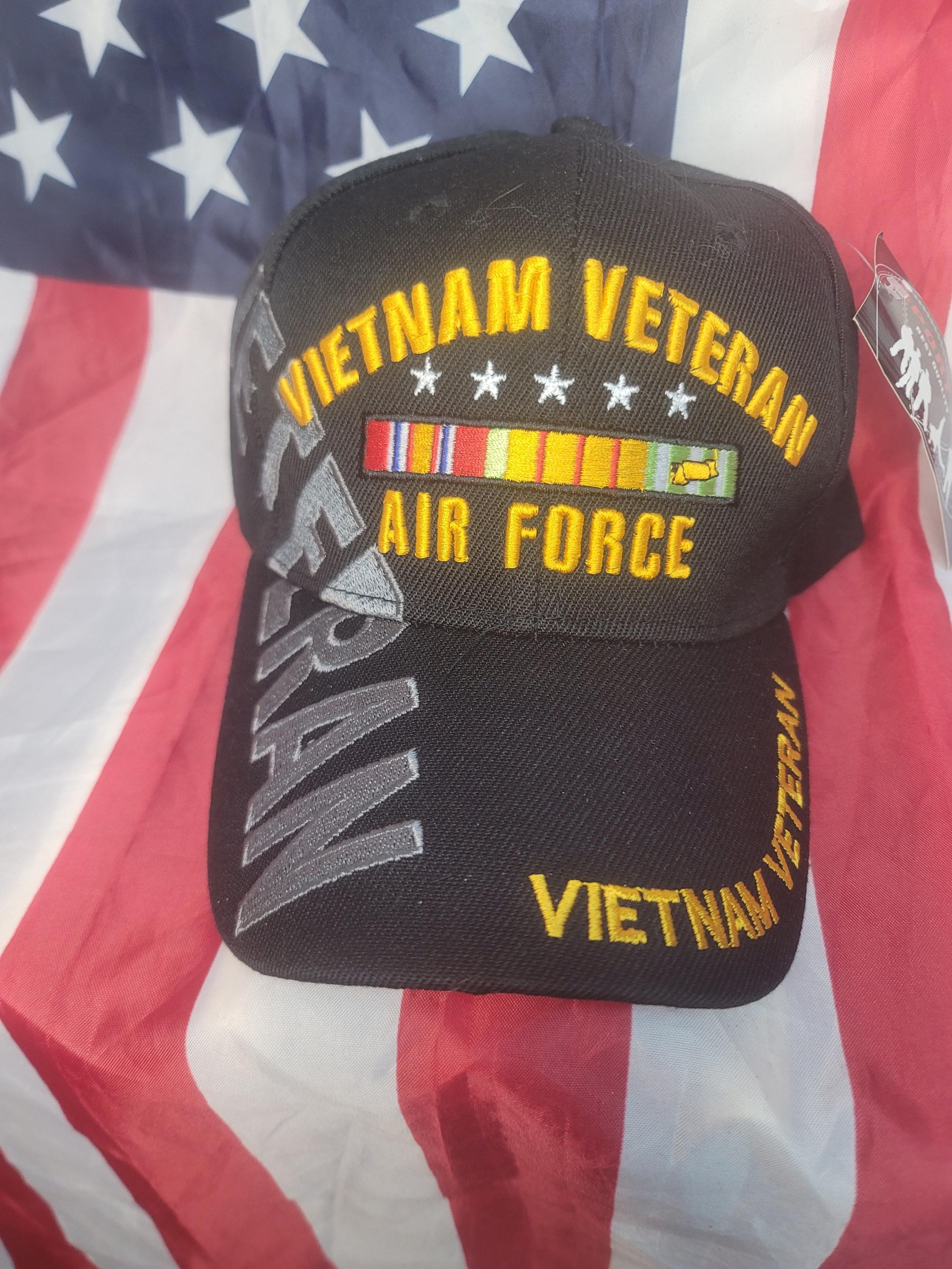 Vietnam Veteran, Air Force W/veteran Shadow, W/vietnam Veteran on Brim ...
