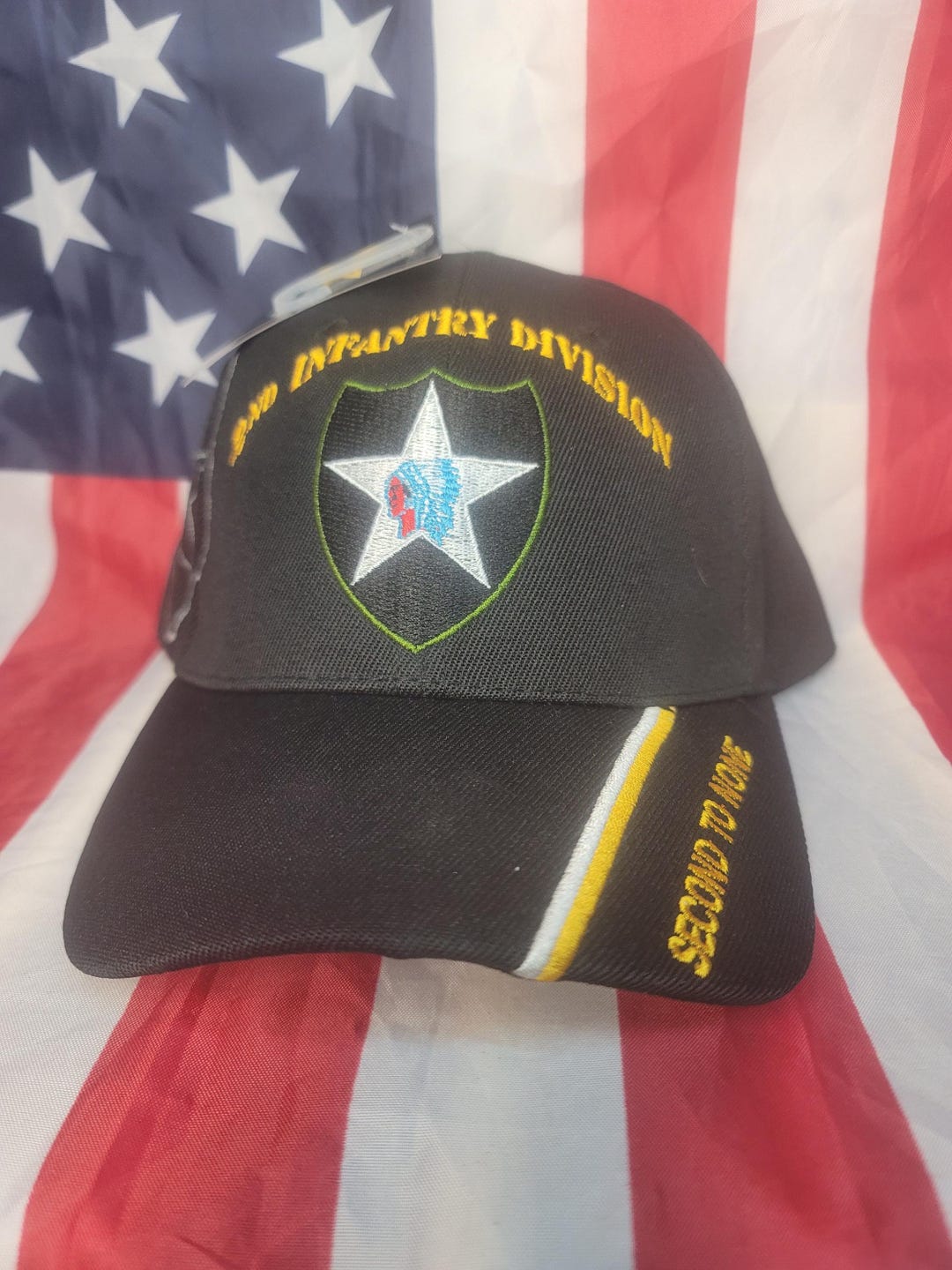 2nd Infantry Division, Second to None & 2 Lines on Brim W/shadow ...