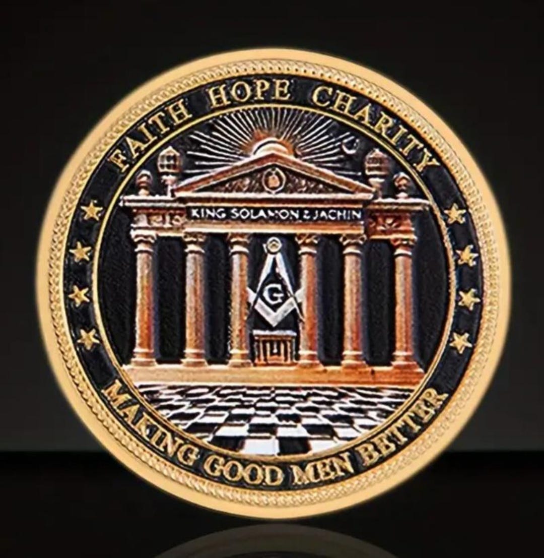 Masonic, A Brotherhood on Man, Challenge Coin - Etsy
