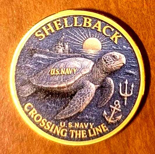 Navy, Shellback, U. S. Navy, Crossing the Line, Challenge Coin, (this ...