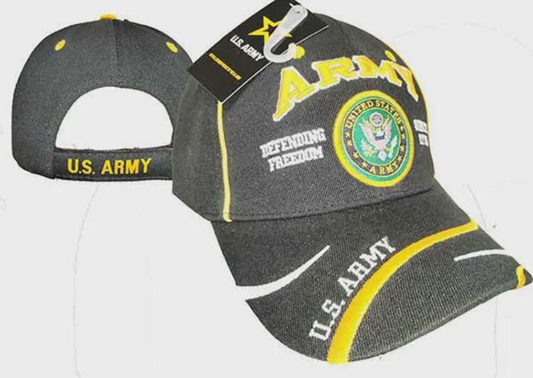 ARMY & Army Emblem Defend Freedom, Baseball Cap/hat, Black - Etsy