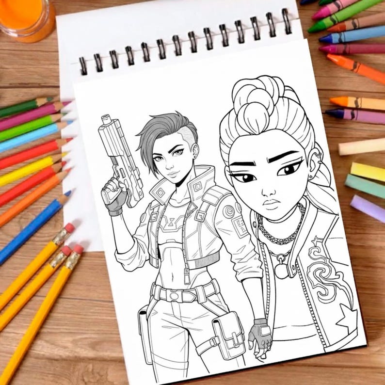 60 Kpop Demon Hunters Coloring Pages | Digital Coloring Book for ...