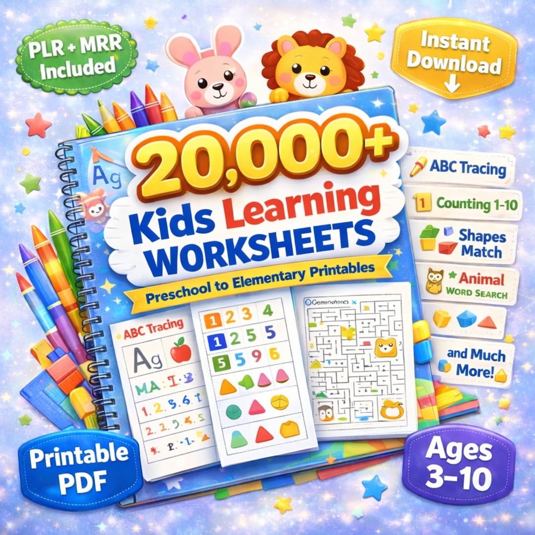 20,000+ Kids Worksheets Learning Vault | Preschool to Elementary ...