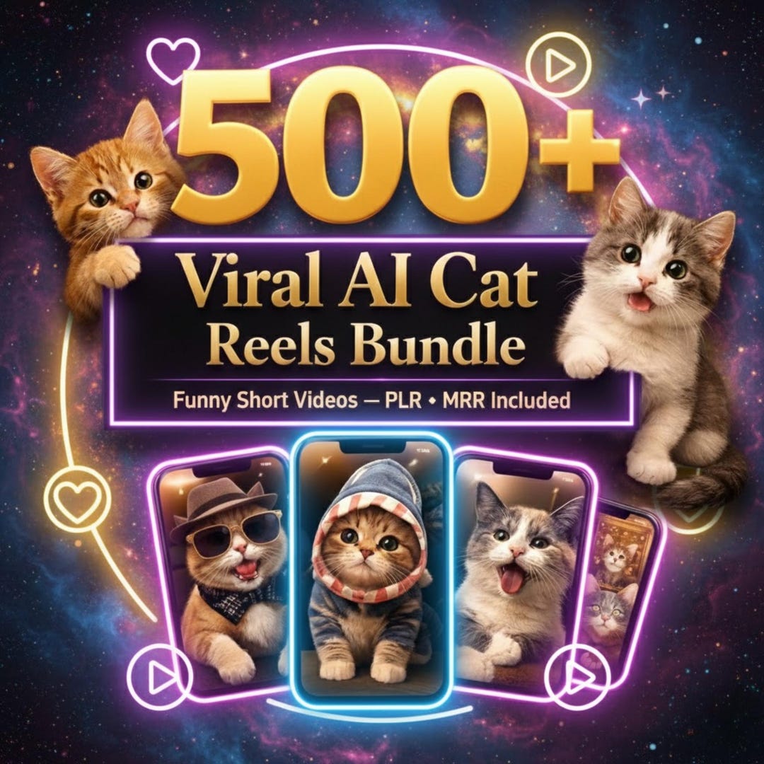 600+ Viral AI Cat Reels Bundle – Funny Short Videos for Tiktok, Reels ...