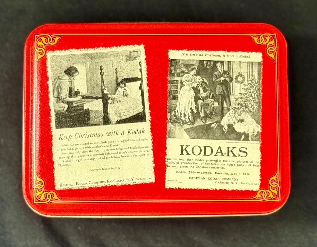 Vintage 1994 Kodak Memories Tin • Retro Camera Ads, Photography ...
