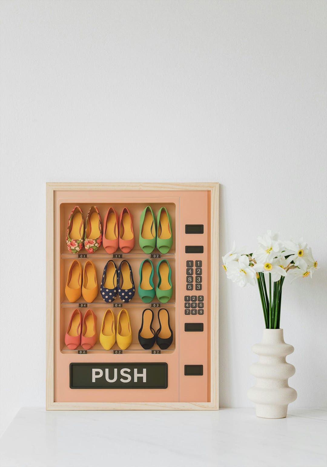 Shoe Vending Machine Print: Y2k Gallery Wall Set Trendy Fashion Wall ...
