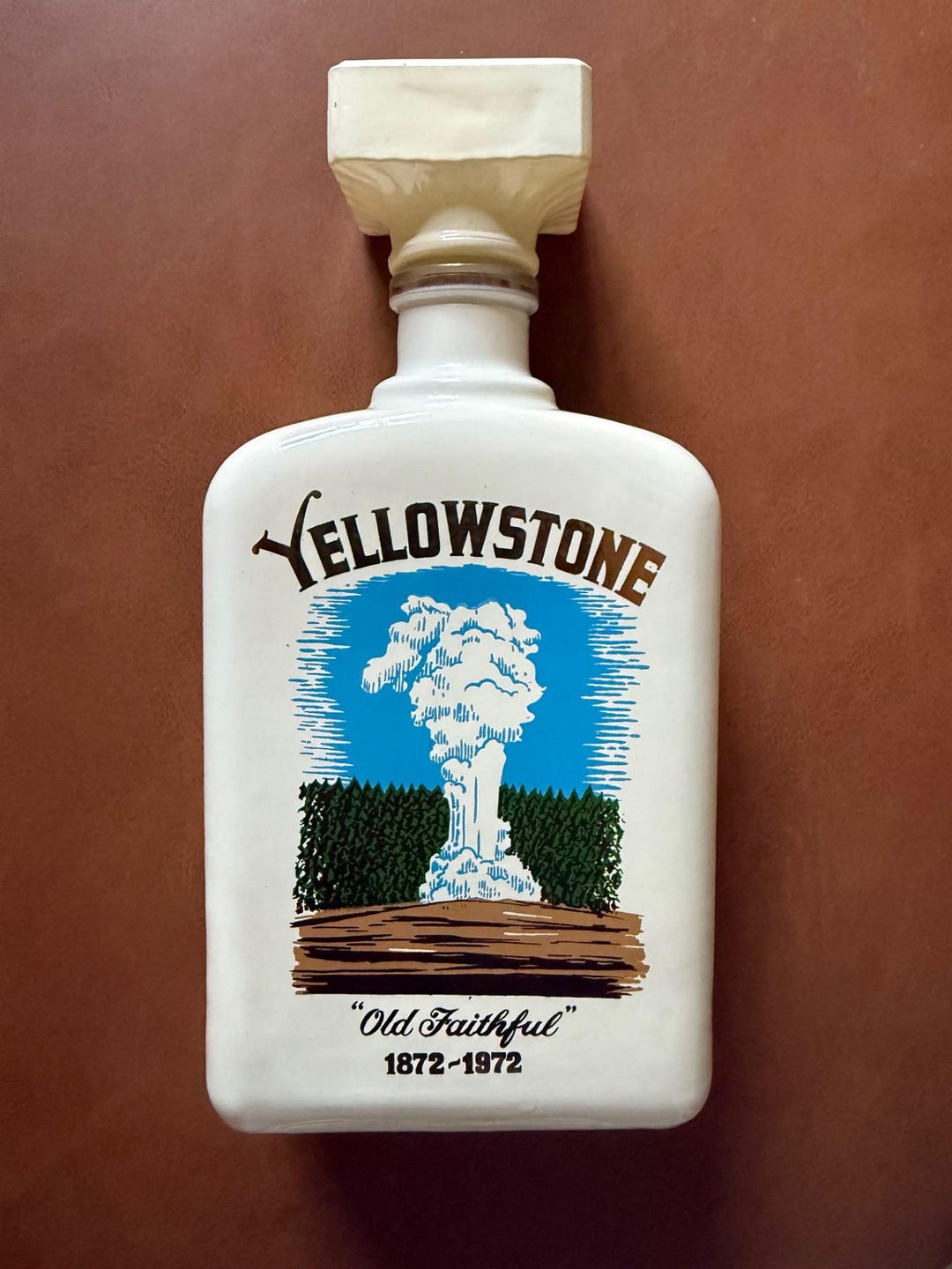 Yellowstone "old Faithful" Liquor Bottle - Etsy