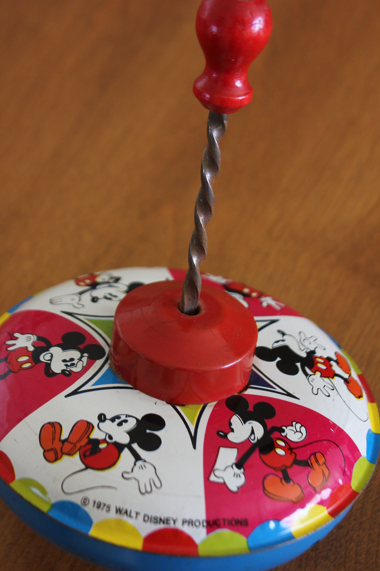 Vintage Mickey Mouse Spinning Top 1975 Walt Disney Productions - Etsy